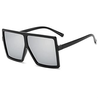 Generic Lunettes de soleil à monture carrée surdimensionnée 2025 pour hommes et femmes, lunettes de soleil pour vacances en plein air (couleur : C, taille : m