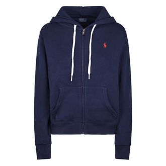 Polo Ralph Lauren Femme, Sweatshirts et sweats &agrave; capuche, Bleu, Taille: 38 FR Knit-Full Zip-SweaT-shirt