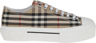 Burberry Femme, Chaussures, Beige, Taille: 36 EU Vintage Check Cotton Baskets