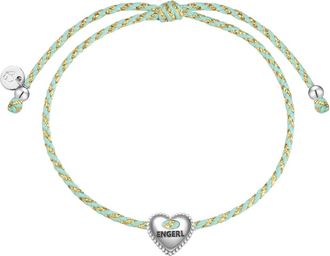 Glanzst&uuml;cke M&uuml;nchen Armband - Sterling Silber Armband Herz ENGERL - Gr. ONESIZE - in Silber - f&uuml;r Damen