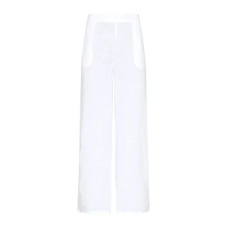 Vilebrequin Linen Comfort Pants Solid - - Trousers - Damen - Wei&szlig; - M