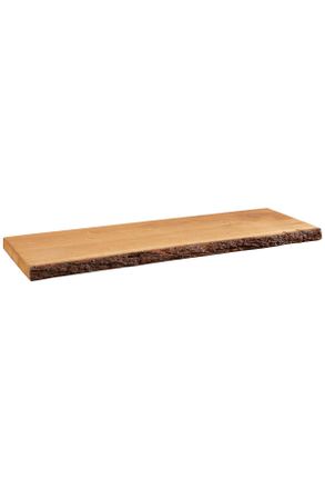 Landscape Wandboard, Eiche, Holz, Eiche, massiv, 60x2.5x23 cm, Bsci, Wohnzimmer, Regale, Wandboards