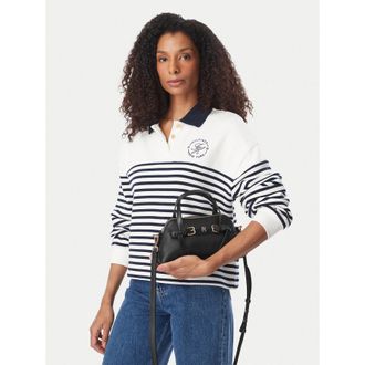 Tommy Hilfiger Handtasche Tommy Hilfiger Th Buckle Mini Tote AW0AW19034 Schwarz