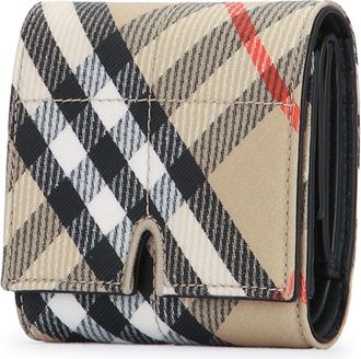 Burberry Sandipcheck Polyester Cotton Portafogli Wallet