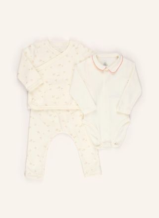 Petit Bateau Petit Bateau Set: Jacke, Body Und Leggings weiss