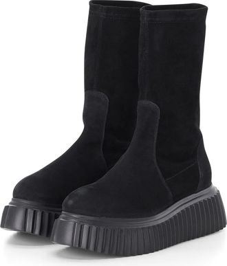 AGL Low-Top Sneaker - Stiefelette Milagros Stretch - Gr. 38 (EU) - in Schwarz - f&uuml;r Damen