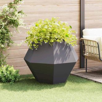 vidaXL vidaXL Jardini&egrave;re Noir 100 x 100 x 80 cm Acier