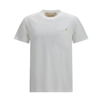 Valentino Garavani Vgold Baumwoll-T-Shirt - - Tops - Herren - Wei&szlig; - XL