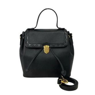 Saint Laurent Pre-owned Sac bandouli&egrave;re en cuir 2-en-1 - Femme - Pre-owned - Noir - Taille: ONE Size