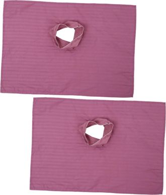 Beaupretty 2st&uuml;cke Massagehandt&uuml;cher Mit Gesichts&ouml;ffnung F&uuml;r Massageliegen Laken F&uuml;r Spa Und Salon Inklusive Gesichtsausschnitt F&uuml;r Bequemes Liegen Und Atmen