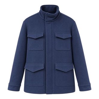 Saint Barth Veste en laine - Homme - Vestes - Bleu - Taille: XL