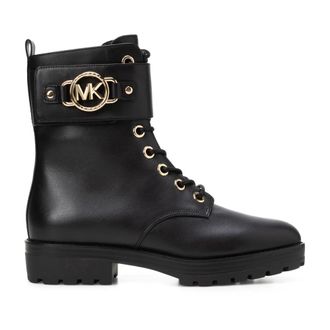Michael Kors Schwarze Pinafore Metal Boots - - Shoes - Damen - Schwarzk - 37 EU