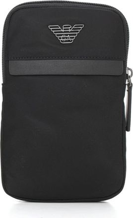 Emporio Armani Schultertasche aus Techno-Textil - - Bags - Herren - Schwarzk - ONE SIZE