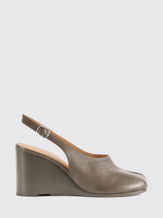 Maison Margiela Slingback Tabi &agrave; talon compens&eacute; en cuir