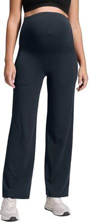 CRZ YOGA Butterluxe Pantalon Legging &Eacute;vas&eacute; de Maternit&eacute; avec Poches Yoga Entra&icirc;nement - 80cm True Navy 44