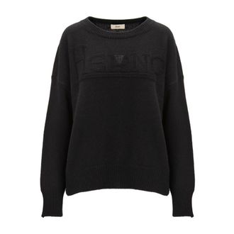 Herno Femme, Pulls, Noir, Taille: 42 FR Pulls &agrave; col rond