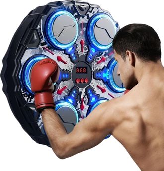 Generic Boxmaschine | Fitness-&Uuml;bungs- und Trainingsausr&uuml;stung | Interaktiver Boxtrainer,F&uuml;r Kinder Und Erwachsene, Heimfitnessraum, B&uuml;ro, Wohnzimmer, Schlafzi