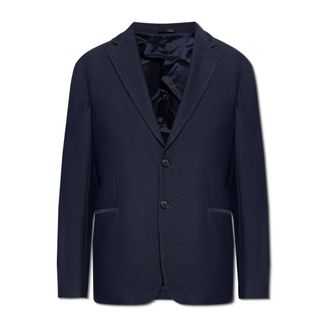 Giorgio Armani Blazer mit fallendem Revers - - Jackets - Herren - Blau - XL