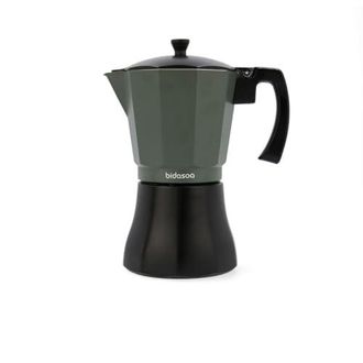 Bidasoa VERA Kaffeemaschine, Aluminium, Gr&uuml;n, 12 Tassen