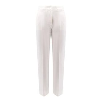 Max Mara Femme, Pantalons, Blanc, Taille: 44 FR Pegno Viscose Blend Pantalons