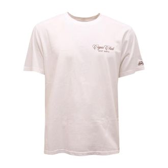 MC2 Saint Barth T-shirt Portland Cigar Club - Homme - Tops - Blanc - Taille: S