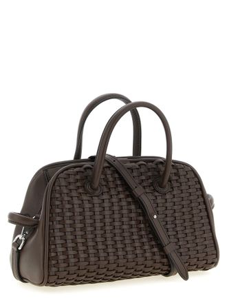 Jacquemus Womens Le Petit Top Handle Bag Brown Cotton