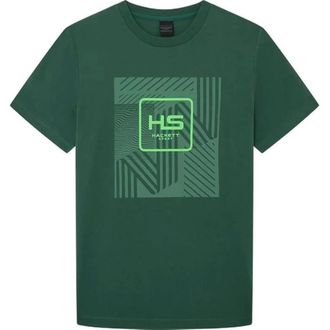 Hackett T-shirt graphique HS - Homme - Tops - Vert - Taille: L