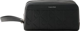 Calvin Klein Kulturtasche Embossed Emblem Logo Dopp Kit