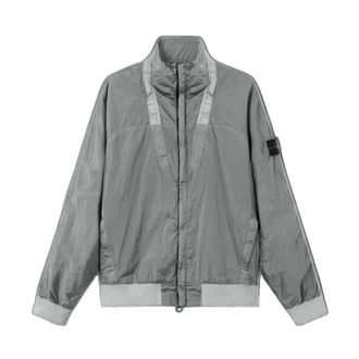 Stone Island Homme, Vestes, Gris, Taille: 2XL Nylon Metal Watro-TC Bomber
