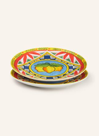Dolce & Gabbana Dolce & Gabbana Casa 2er-Set Speiseteller blau