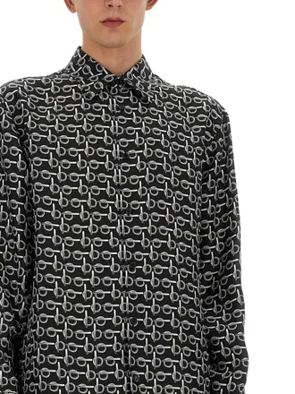 Burberry Mulberry Silk Shirt - Black