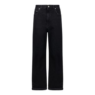 Golden Goose Femme, Jeans, Noir, Taille: W25 Jean Large Noir avec &Eacute;toile Dor&eacute;e