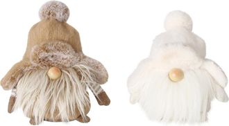 Boltze Benno Wichtel beige/wei&szlig; 17cm Sortiert (1 St&uuml;ck)