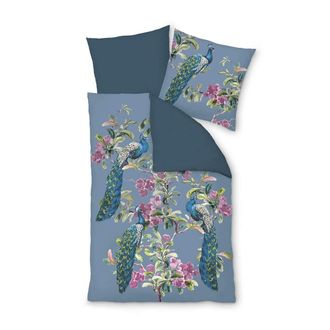 Living Dreams Mako-Satin Bettw&auml;sche New Peacock