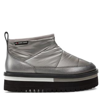 Tommy Jeans Schneeschuhe Tommy Jeans Tjw Nylon Flatform Boot Wl EN0EN02689 Silberfarben