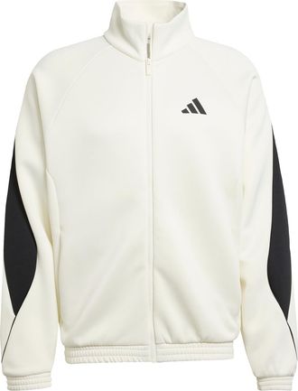 adidas Mens Stadium Trainingsjacke Off White/Black XS