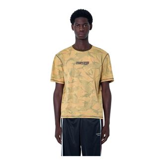 Martine Rose Homme, Tops, Orange, Taille: L T-shirt Imprim&eacute; en Jersey de Coton