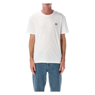 Valentino Garavani Minimalistisches VLogo T-Shirt - - Tops - Herren - Wei&szlig; - S