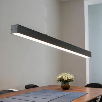 Licht-Erlebnisse LED Hängelampe Schwarz Metall länglich B: 100 cm dimmbar 2700 K warmweiß Modern Hängeleuchte Pendelleuchte
