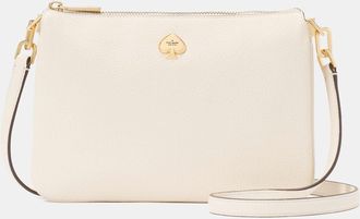 Kate Spade New York Kate Spade Kayla Kleine Umh&auml;ngetasche Mit Dreiteiligem Fach f&uuml;r Frauen in Baiser meringu&eacute; | Leder