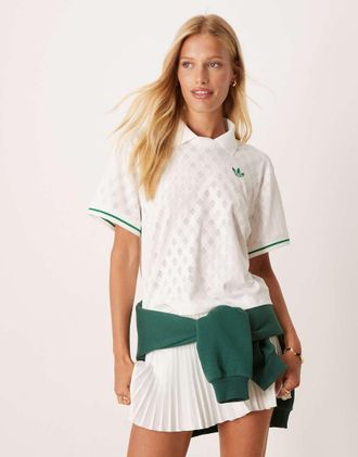 adidas Originals Grand Slam - Polo style tennis - Blanc