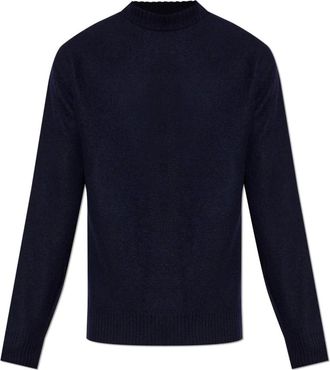 Jil Sander Homme, Pulls, Bleu, Taille: XL Pull en laine &agrave; col rond