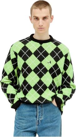 Awake NY Homme, Pulls, Vert, Taille: XL Pull Argyle