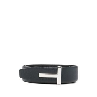 Tom Ford Leder Wendeg&uuml;rtel - - Accessories - Herren - Blau - 100 CM