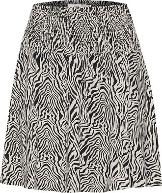 Ichi IHLISA SK7 Damen Rock kurzer Rock Minirock mit Allover-Print Regular-Fit, Größe:M, Farbe:Birch (130905)