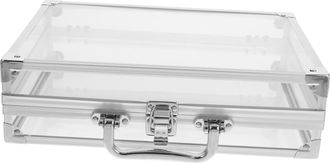 Aboofan Gro&szlig;er Tragbarer Aluminium Make up Koffer mit Transparenten F&auml;chern Langlebiger Schmuck Kosmetikkoffer f&uuml;r Reise und Aufbewahrung Leichter Multifunkti