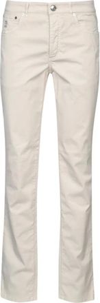 Brunello Cucinelli Homme, Pantalons, Beige, Taille: M Pantalons teint&eacute;s pour des tenues &eacute;l&eacute;gantes