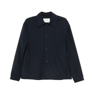 Paolo Pecora Hemd mit Kontrastn&auml;hten - - Shirts - Herren - Blau - L