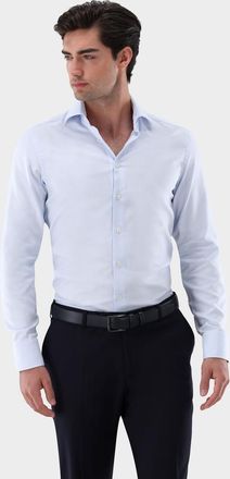 van Laack Businesshemd mit Korbgeflecht-Struktur Tailor Fit