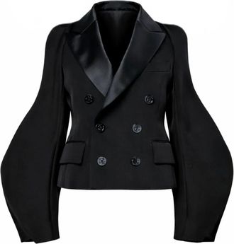 sacai Femme, Vestes, Noir, Taille: 40 FR Sacai Vestes Black